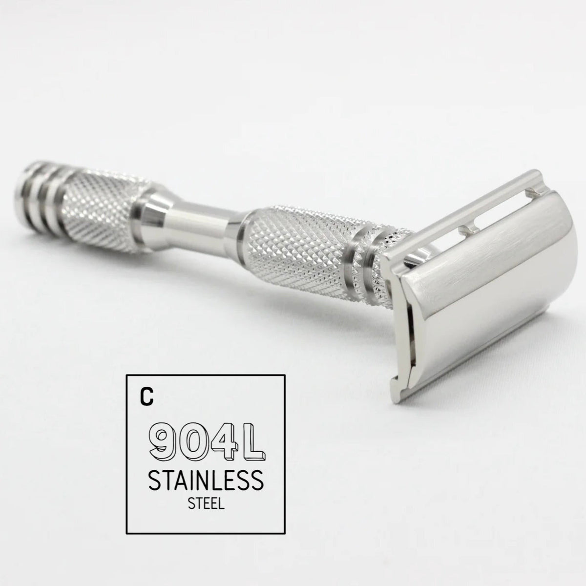 World s First Luxury 904L Machined Stainless Steel Safety Razor Carbon Shaving Co